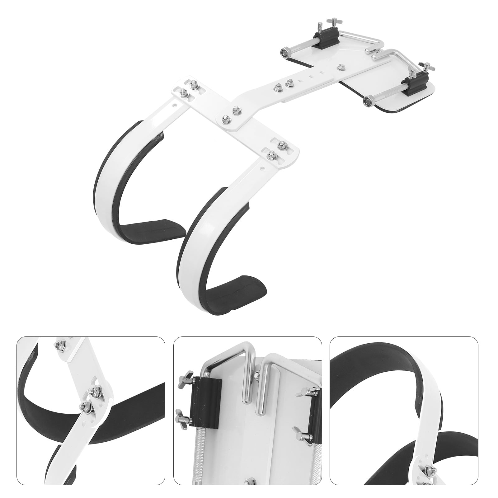 Amosfun Aluminum Snare Drum Shoulder Strap with White Frame for ...