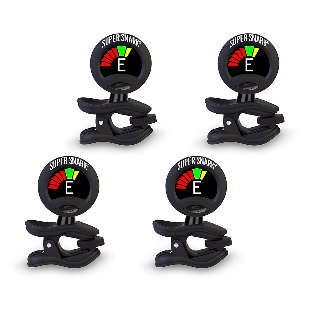 Snark Super Snark Clip-On Tuner 4-Pack Black - Walmart.com