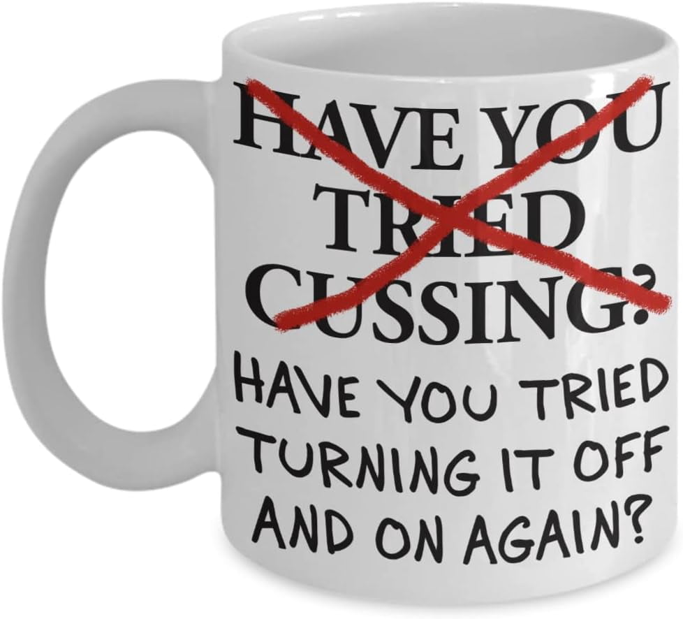 Snarky Coffee Mug, Cuss Coffee Mug, Funny Cup for IT Professional ...