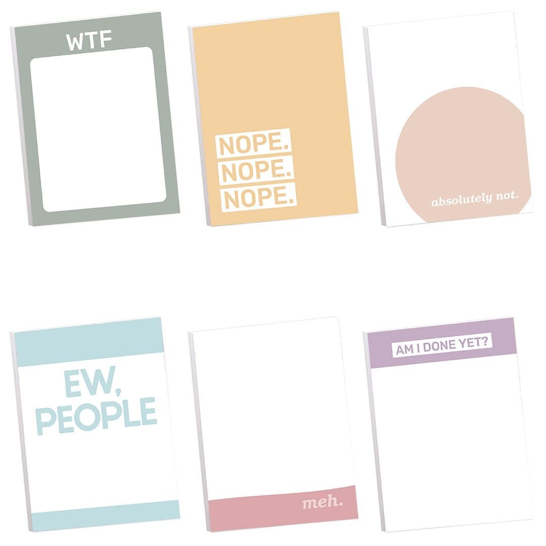 Snarky Sticky Note Assortment / 3" x 4" Sarcastic Repositionable Sticky ...