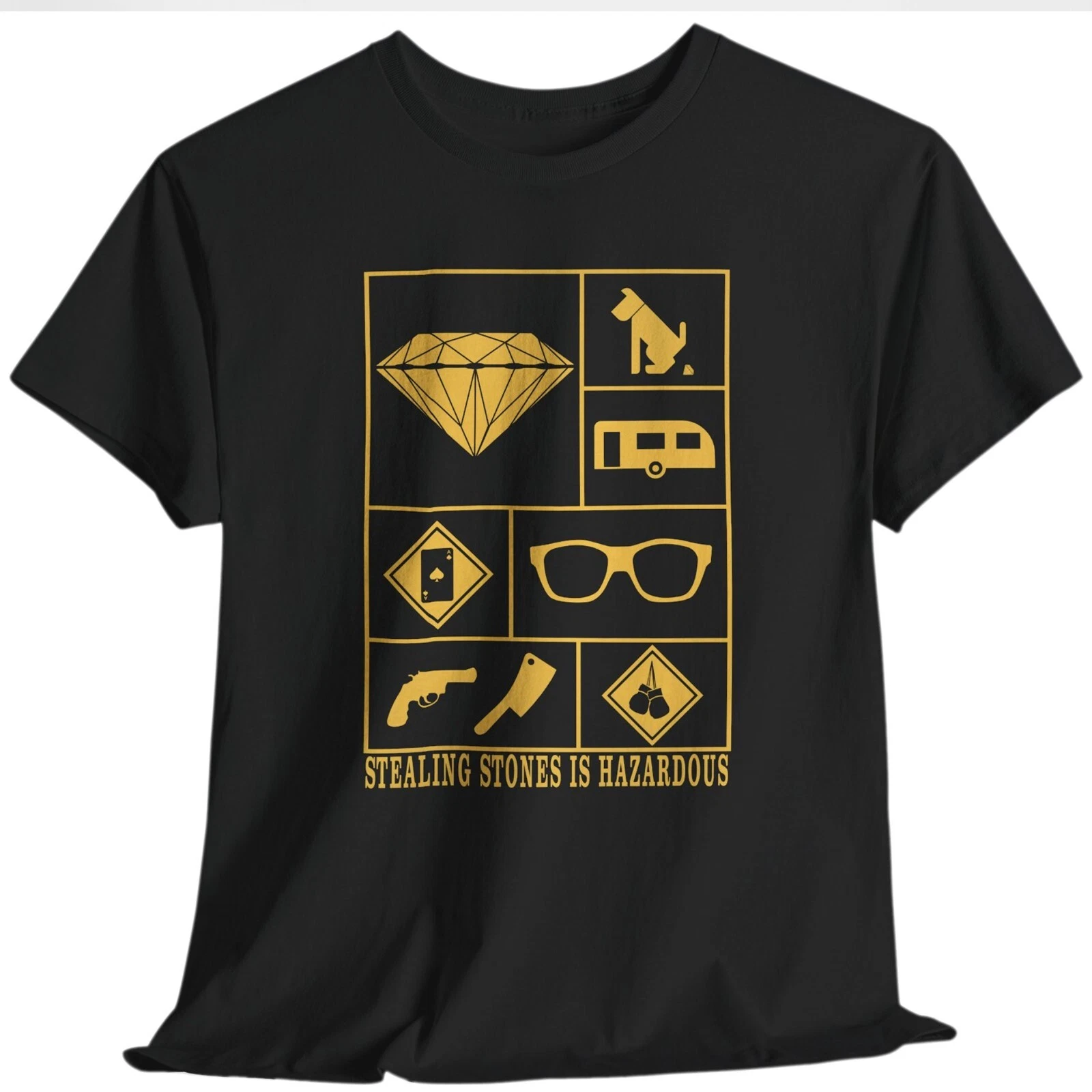 Snatch Fan Tee, Stealing Stones is Hazardous, British Crime Film T ...