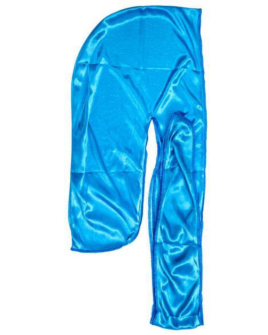 Snatched Flames Aqua Blue Silk Durag - Wave cap - Walmart.com