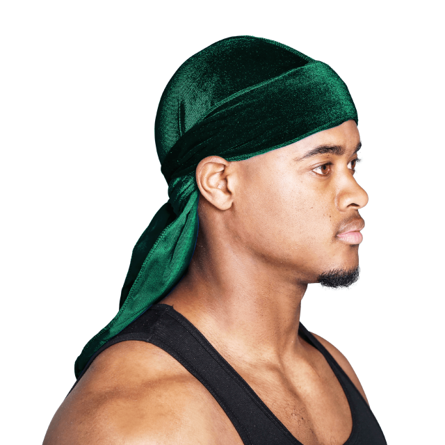 Snatched Flames Green Velvet Durag - Wave cap - Walmart.com