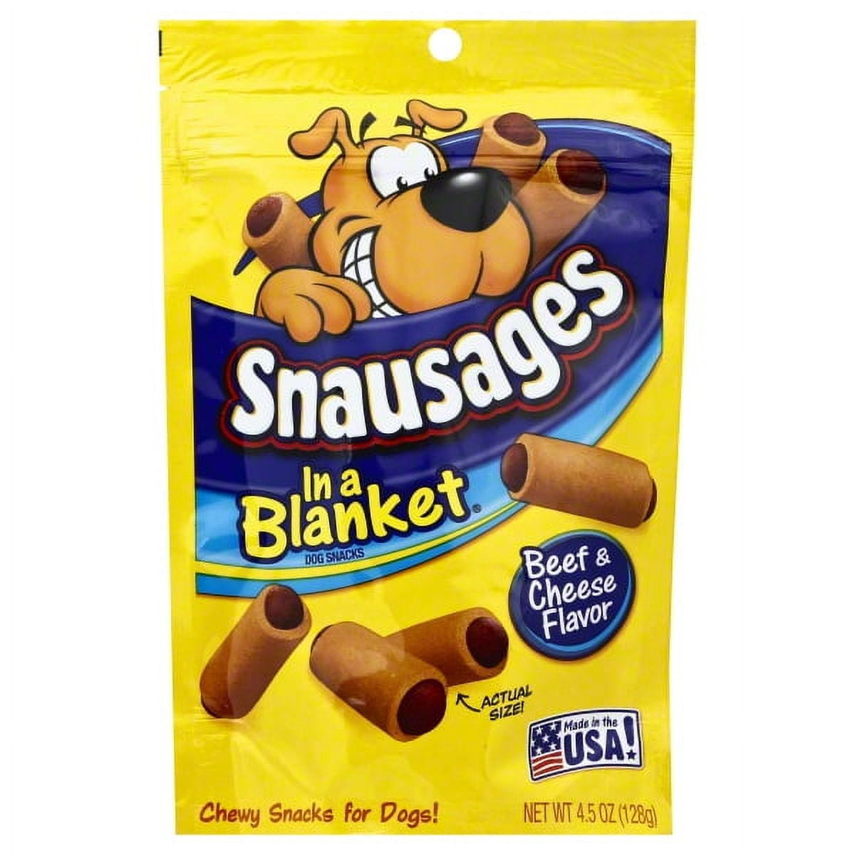 Snausages in a Blanket Beef & Cheese Flavor Dog Treat, 4.5 Oz ...