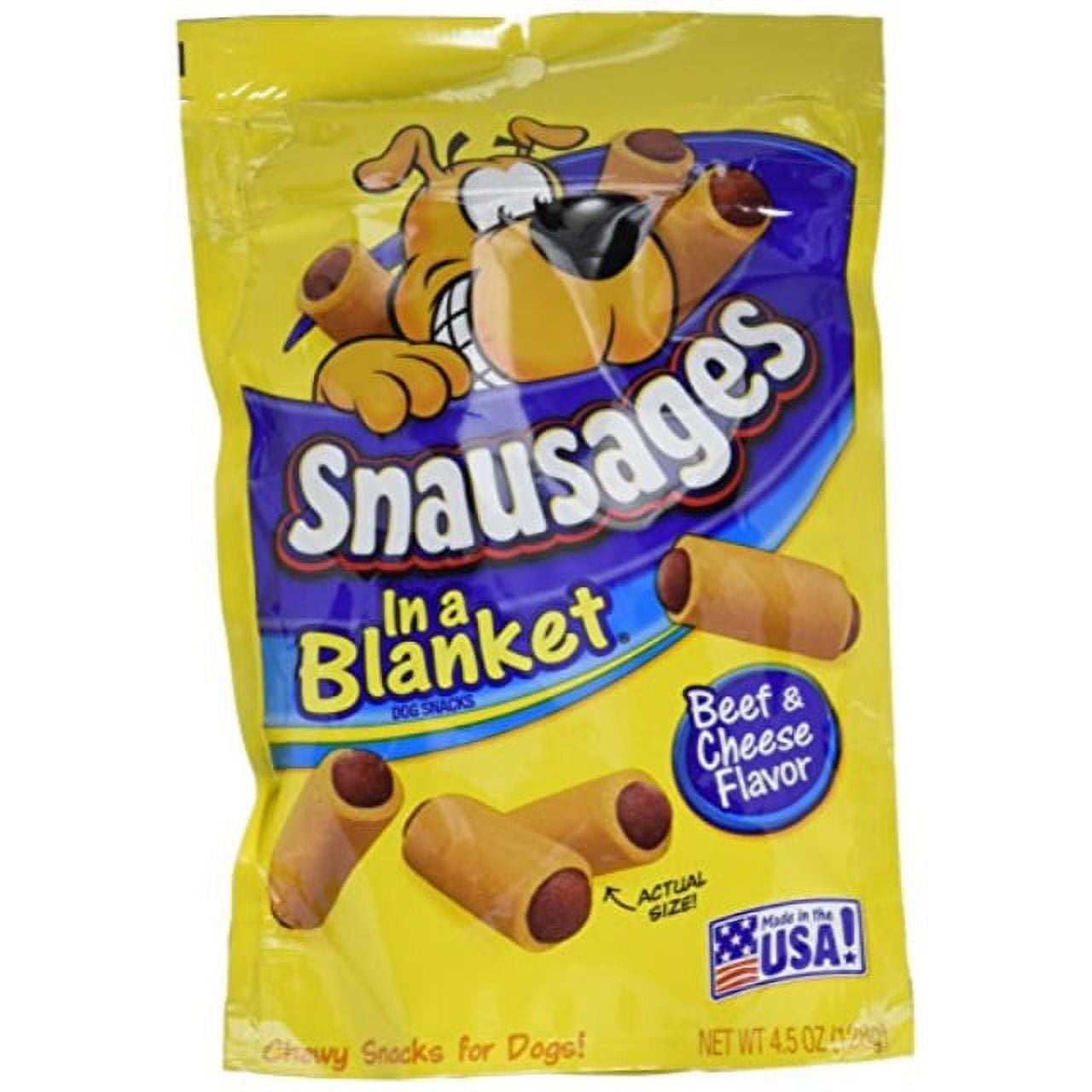 Snausages in a Blanket Beef & Cheese Flavor Dog Treat, 4.5 Oz ...
