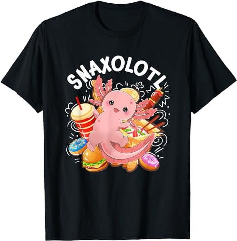 Snaxolotl Fast Food | Aquarium Amphibian Owner | Axolotl T-Shirt ...