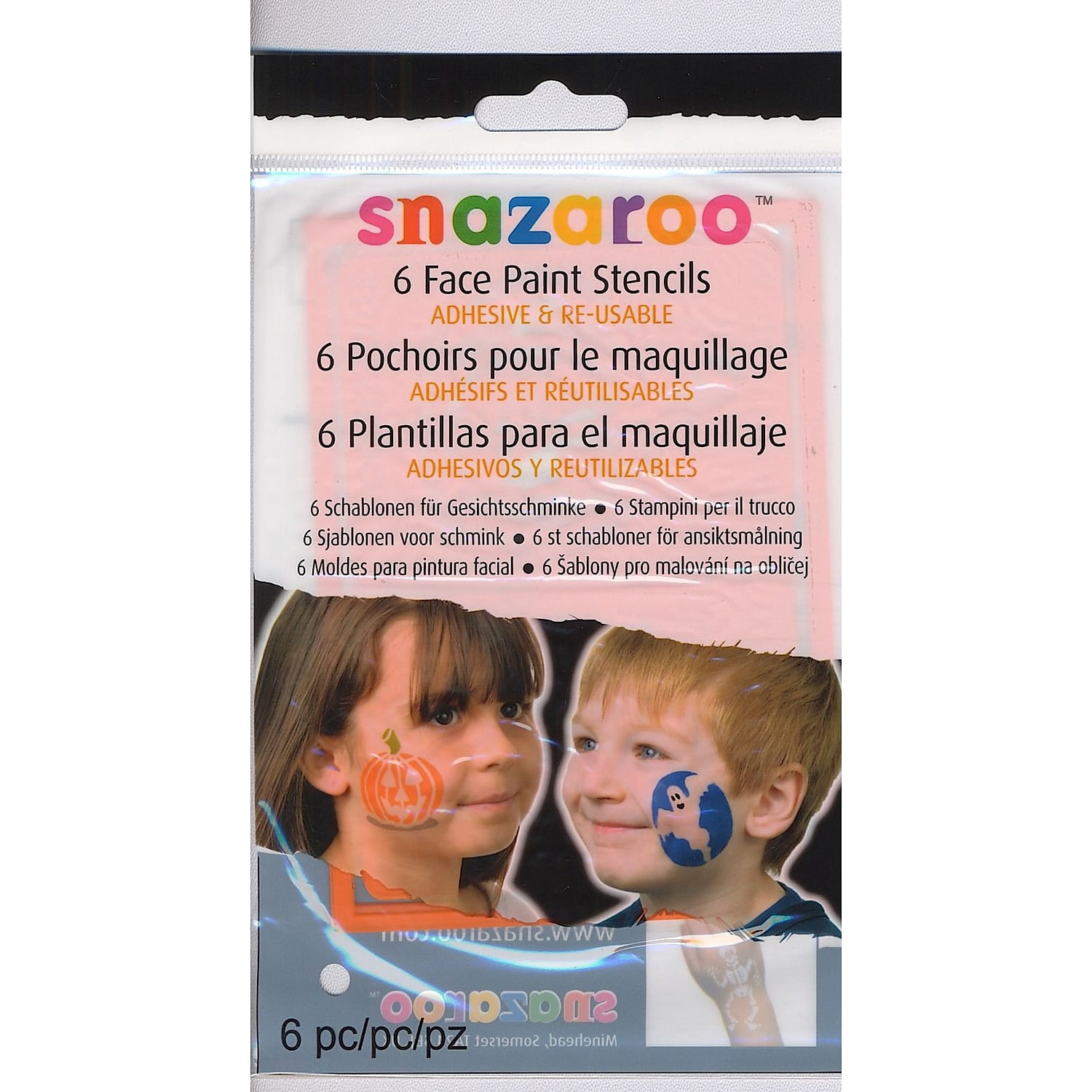Snazaroo Face Paint Stencils (Pack of 2) - Walmart.com