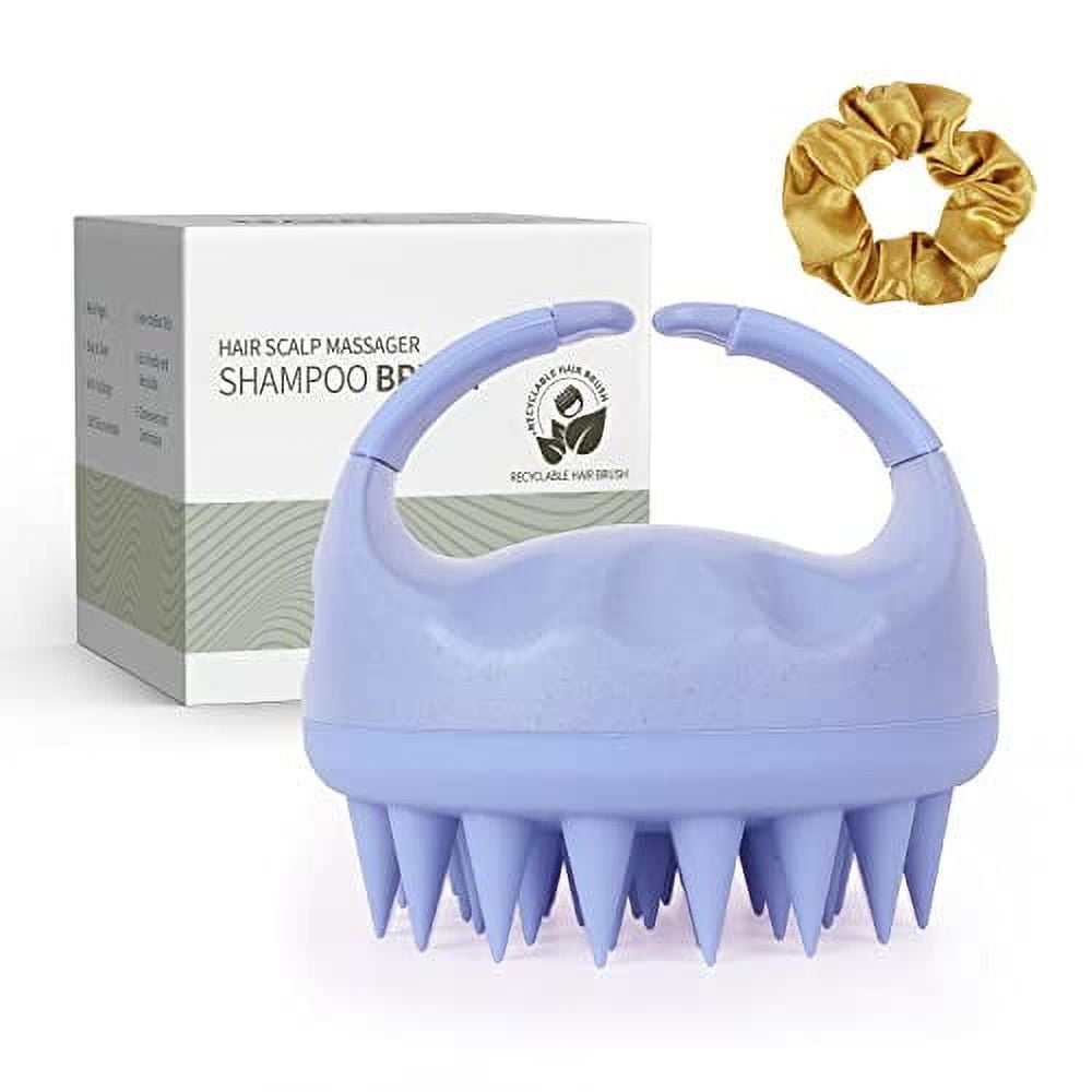 Sndyi Scalp Massager Shampoo Brush, Scalp Scrubber with Soft Silicone ...