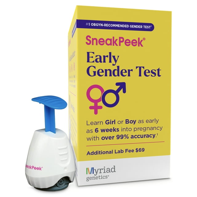 SneakPeek® Early Gender DNA Test Kit - Discover Baby's Gender at 6 ...