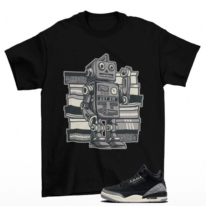 Sneaker Bot Off Noir Shirt to Match Jordan 3 Retro Off Noir CK9246-001 ...