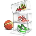 Walmart Clear Acrylic Display Shoe Bins, Stackable Tall Containers ...