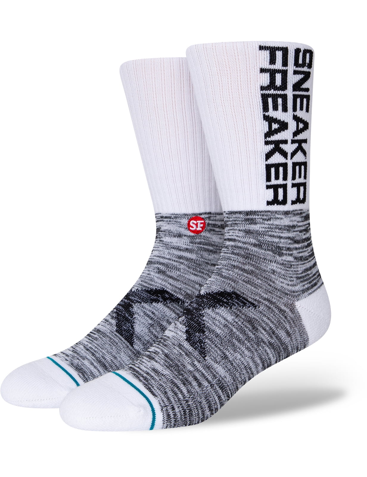 Sneaker Freaker Freaker Crew Socks [White] - Walmart.com