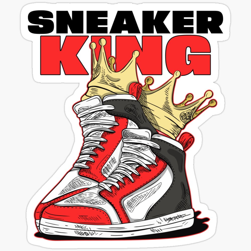 Sneaker King Sticker Phone Decal Water Bottle Stickers Car Decals ...