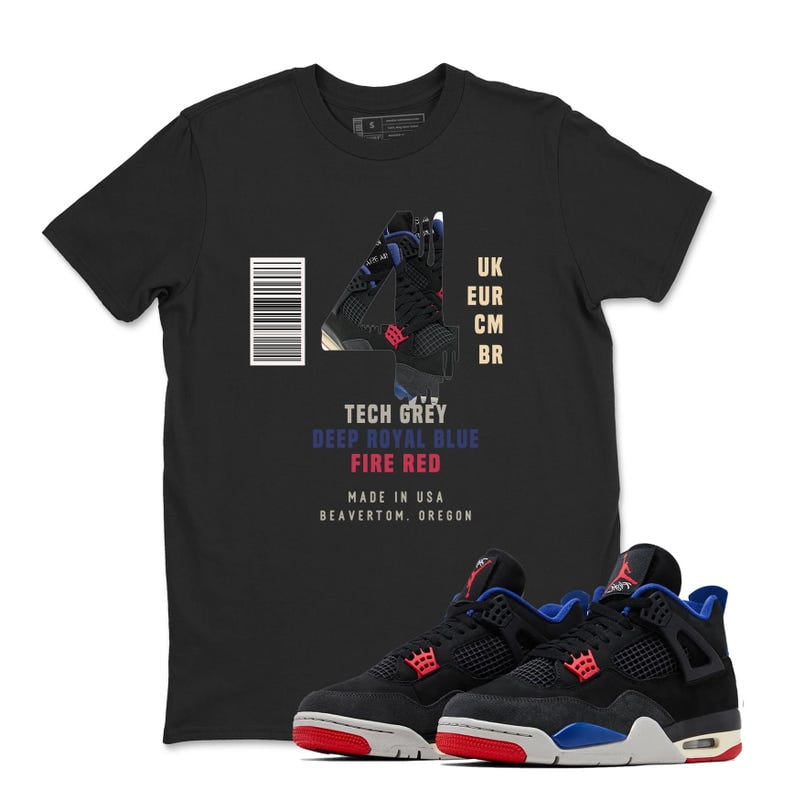 Sneaker Label Shirt Red to Match Jordan 4 Retro Rare Air,Sneaker ...