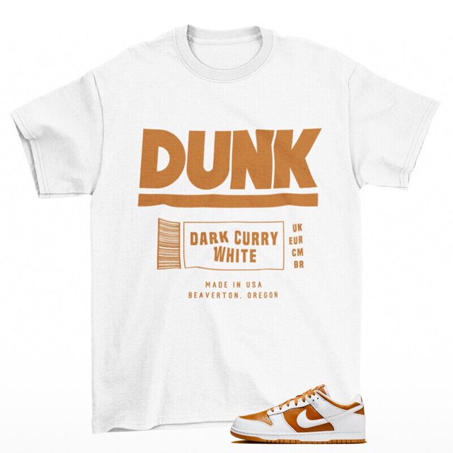 Sneaker Label Shirt to Match Dunk Low Reverse Curry FQ6965-700 ...
