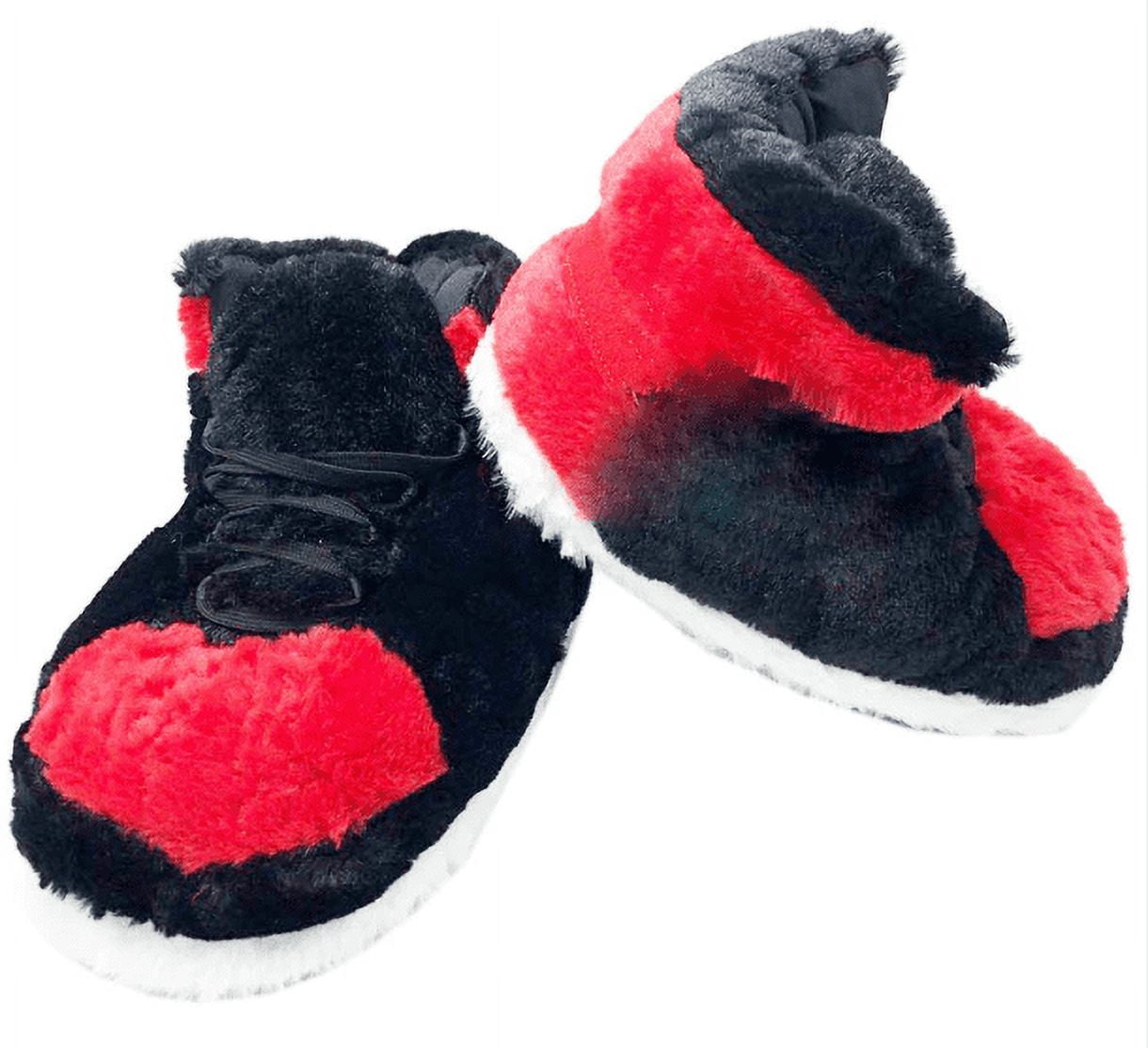Sneaker Slippers in Bred 1 Look – One Size Fits Most Comfy adult ...