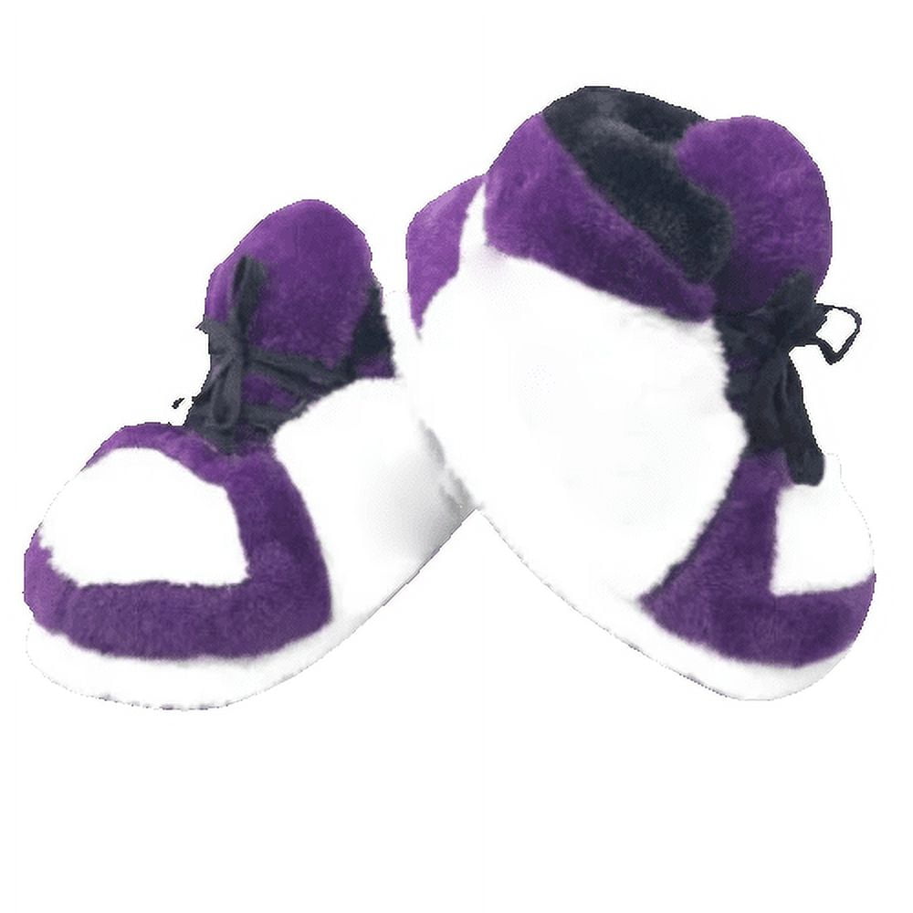 Sneaker Slippers in Court Purple Look – One Size Fits Most Comfy adult ...