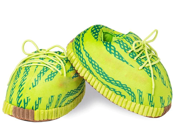 Sneaker Slippers in Green Ye 350 Look – One Size Fits Most Comfy adult ...