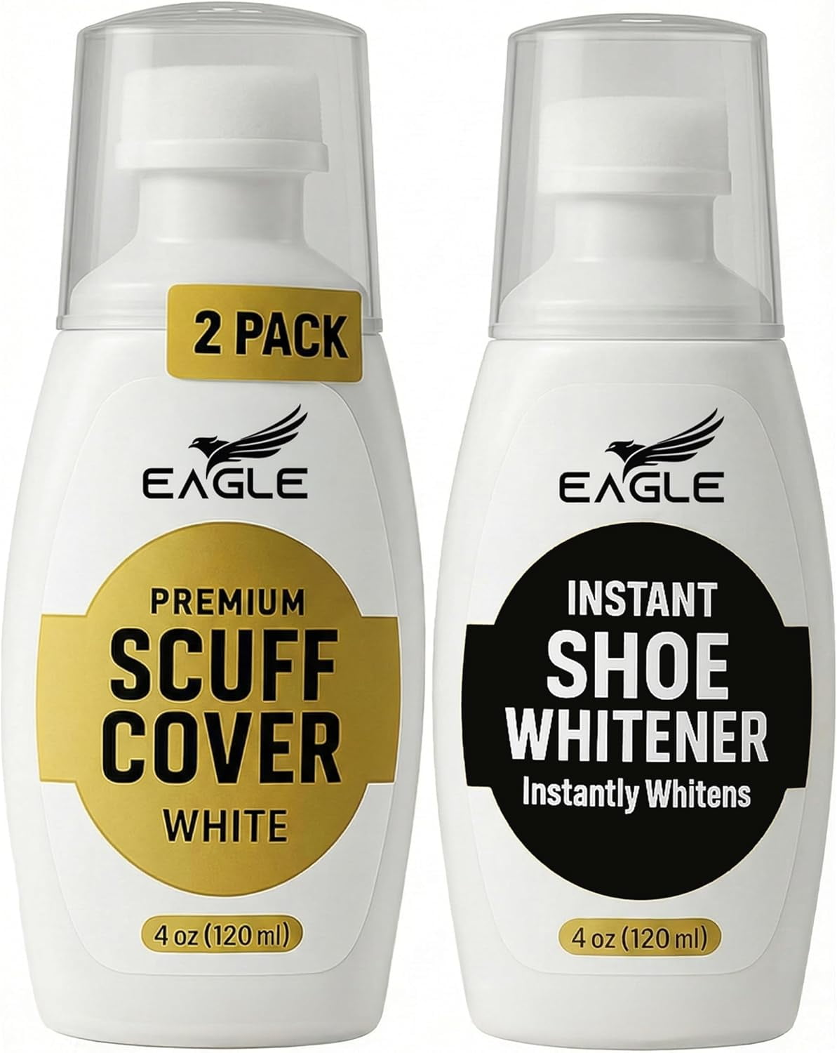 Sneaker Whitener for Shoes – 2 Pack White Shoe Polish & Scuff Cover ...