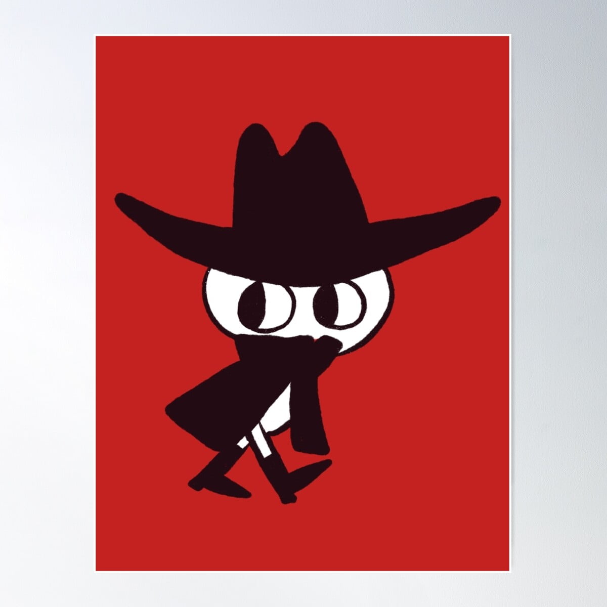 Sneaky Cowboy Poster Wall Art, Modern Wall Decor For Living Room ...