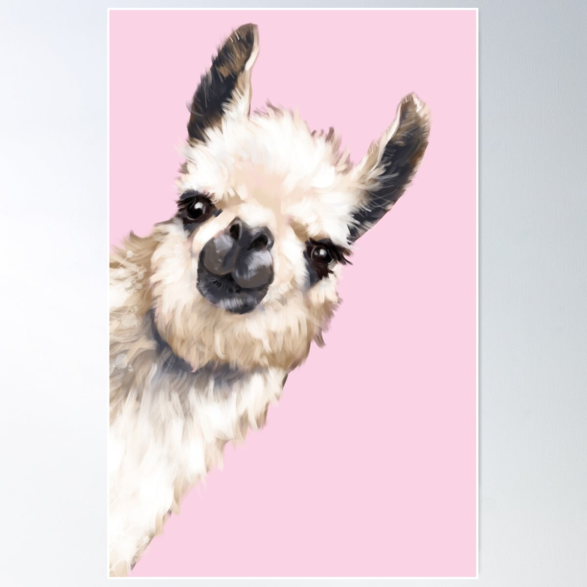 Sneaky Llama Poster Wall Art, Modern Wall Decor For Living Room Bedroom ...