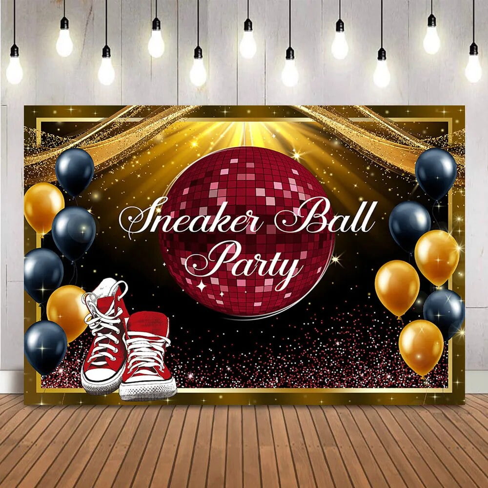 Snecker Ball Party Custom Birthday Backdrop Panel Children's Disco ...