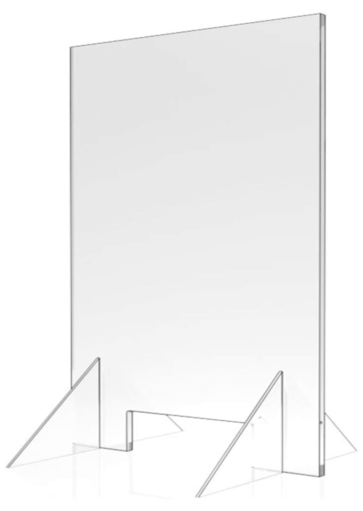 Sneeze Guard - 24" W x 30" T Acrylic Divider Protection Barrier Shield ...
