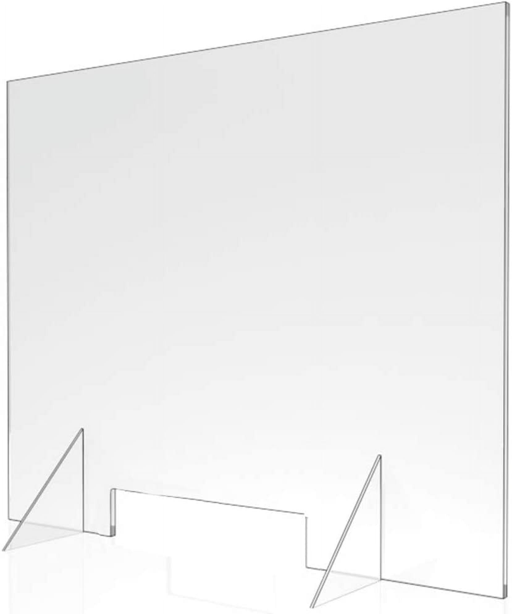 Sneeze Guard - 36" W x 30" T Acrylic Divider Protection Barrier Shield ...