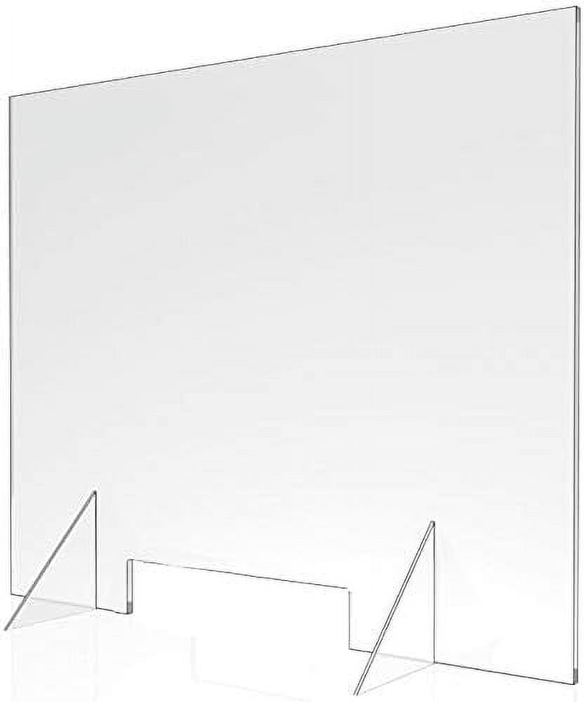 Sneeze Guard - 36" W x 30" T Acrylic Divider Protection Barrier Shield ...