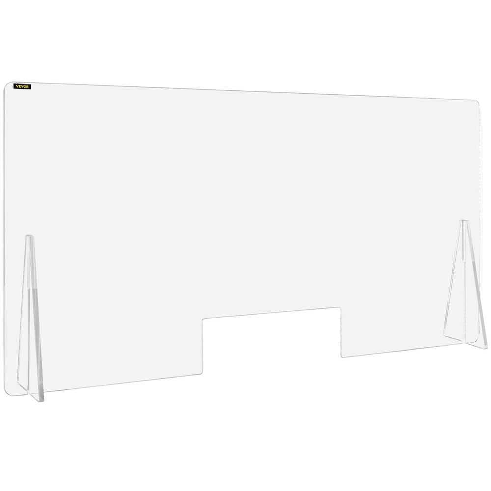 Sneeze Guard for Counter 24"x48" Acrylic Shield for Desk 0.2" Thick ...