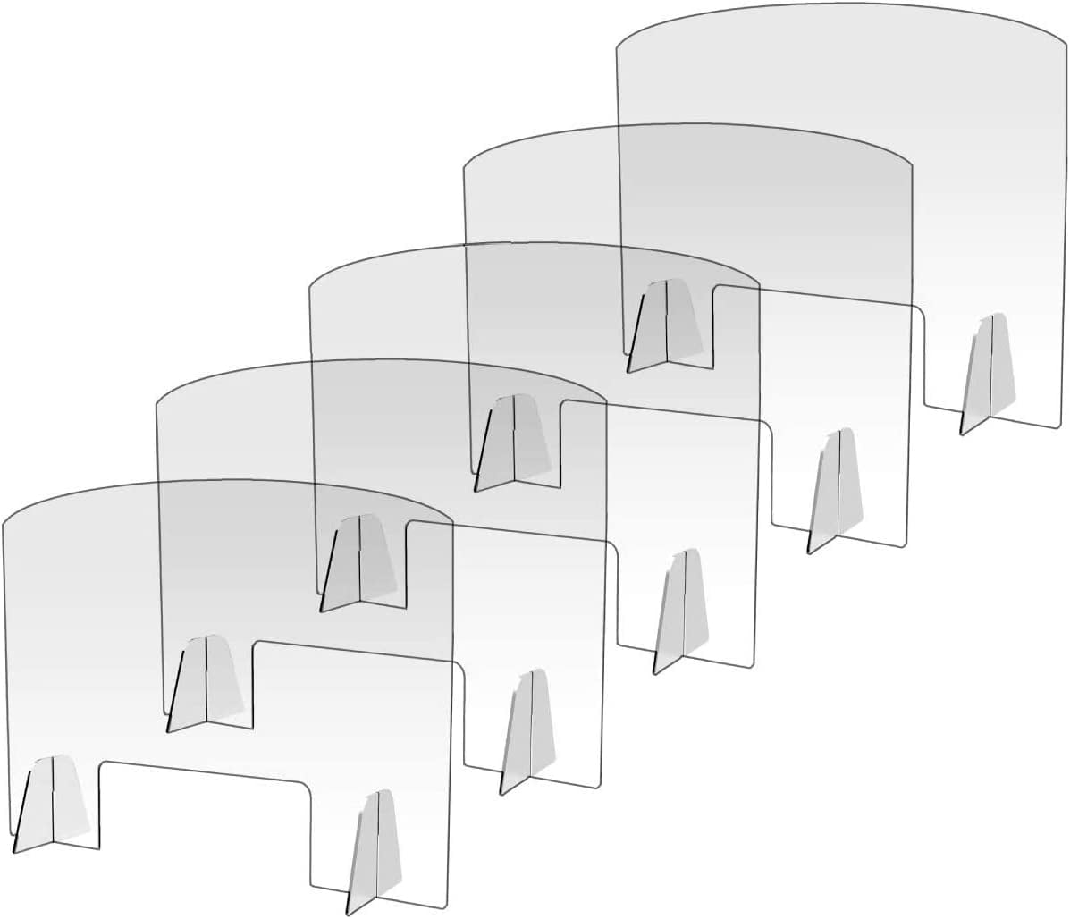 Sneeze Guard - Economy 32" x 24" Protective Freestanding Shield with ...