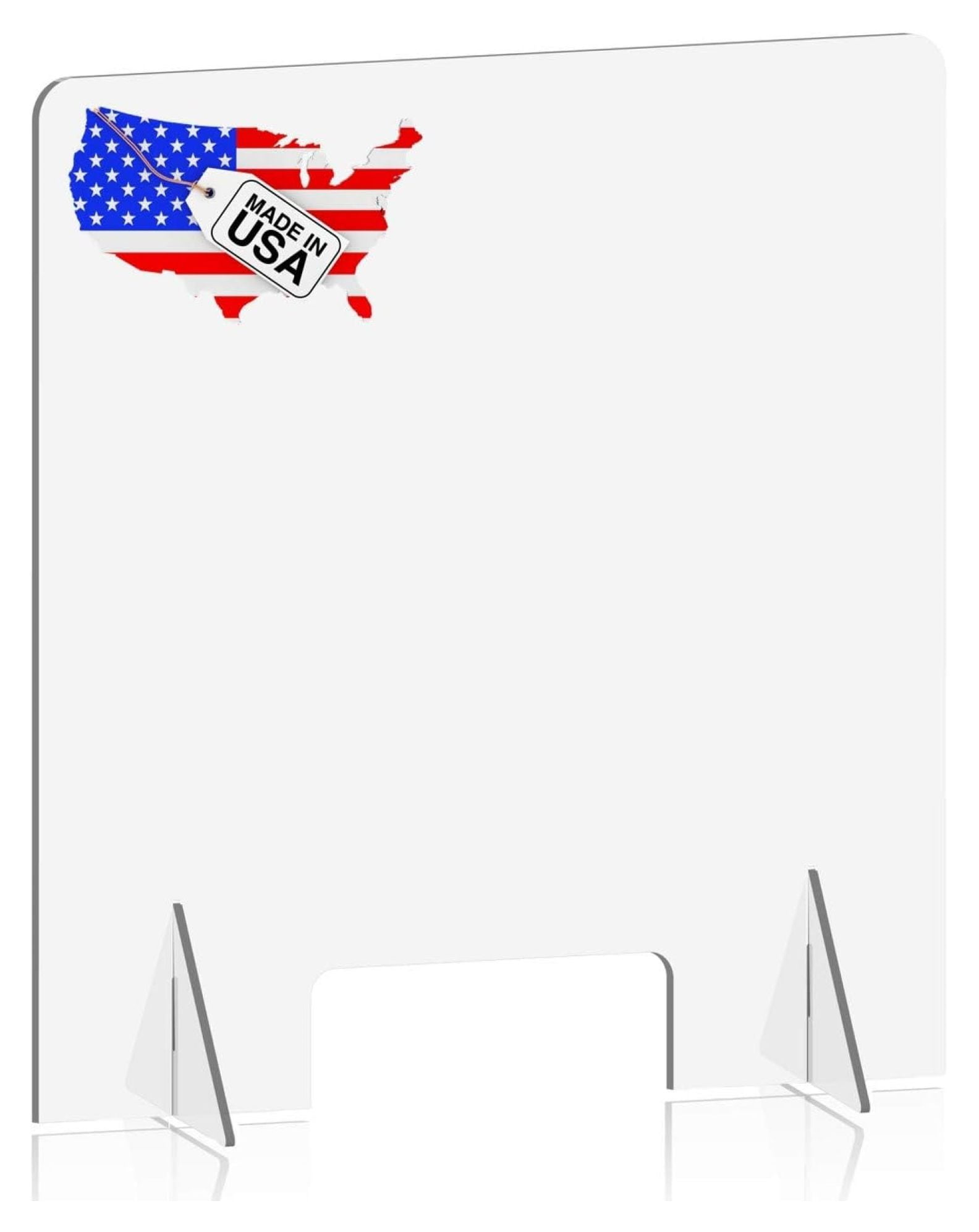 Sneeze Guard Panel for Desk, Counter and Table, Portable Plexiglass ...