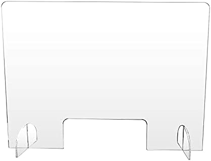Sneeze Guard for Countertop, 23 x 31.50 Inch Plexiglass Partition for ...