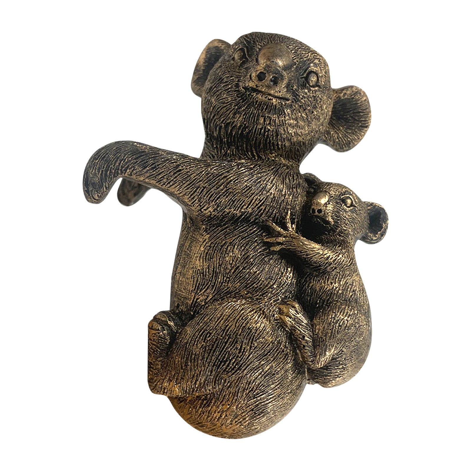 Snfy Bear Statue,3.35in Outdoor Bear Decor,Bear Statues Outdoor,Brown ...