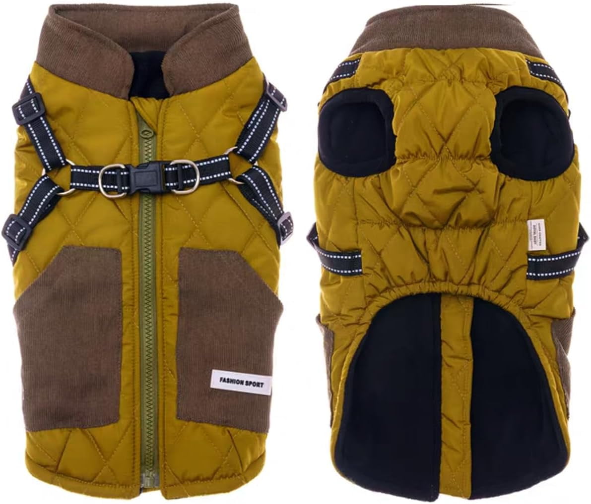 Snfy Dog Coat for Medium Dogs Jackets Waterproof Reflective Fleece ...