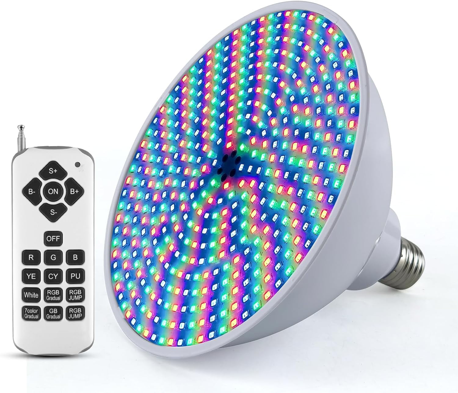 SngBrt 2024 Upgraded 50W Color LED Pool Light Bulb, 120V RGB Color ...