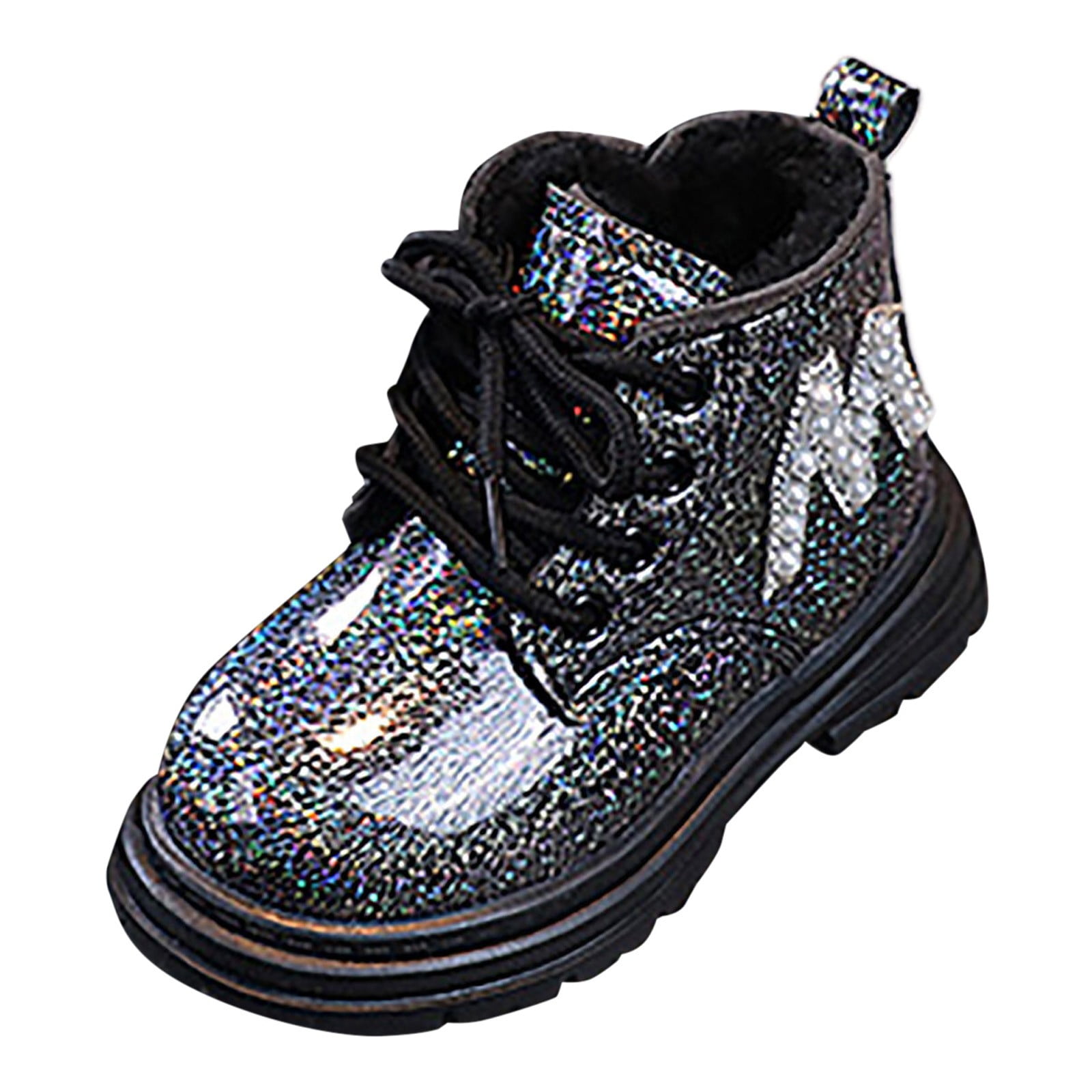 Sngxgn Boy's Girl's Boots Fashion Kids Solid Color Ankle Boots (Toddler ...