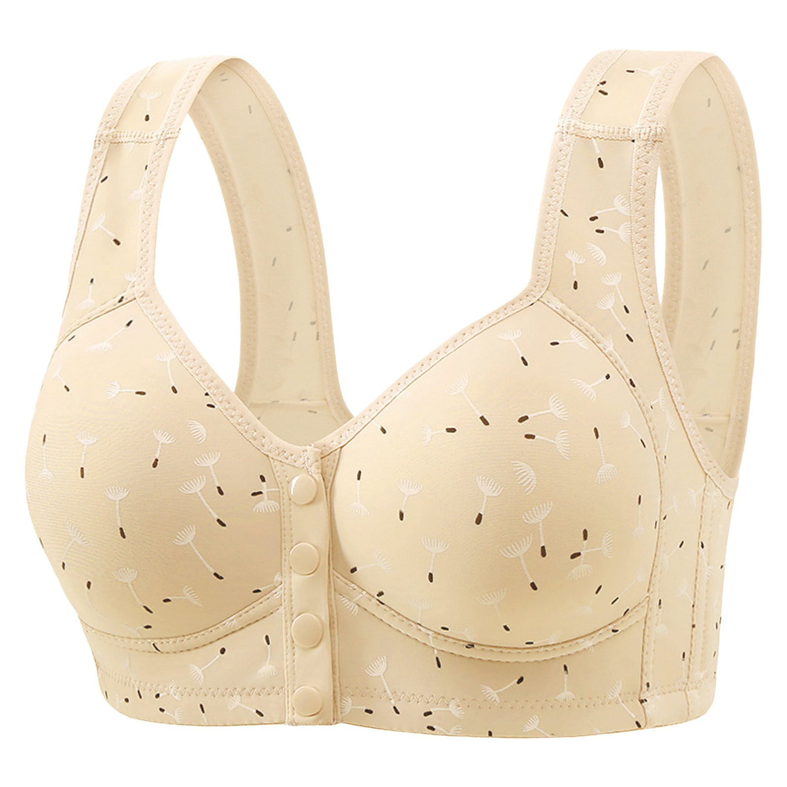 Sngxgn Bra for Women Seniors Front Snap Closure Bras Front Snaps Bras ...
