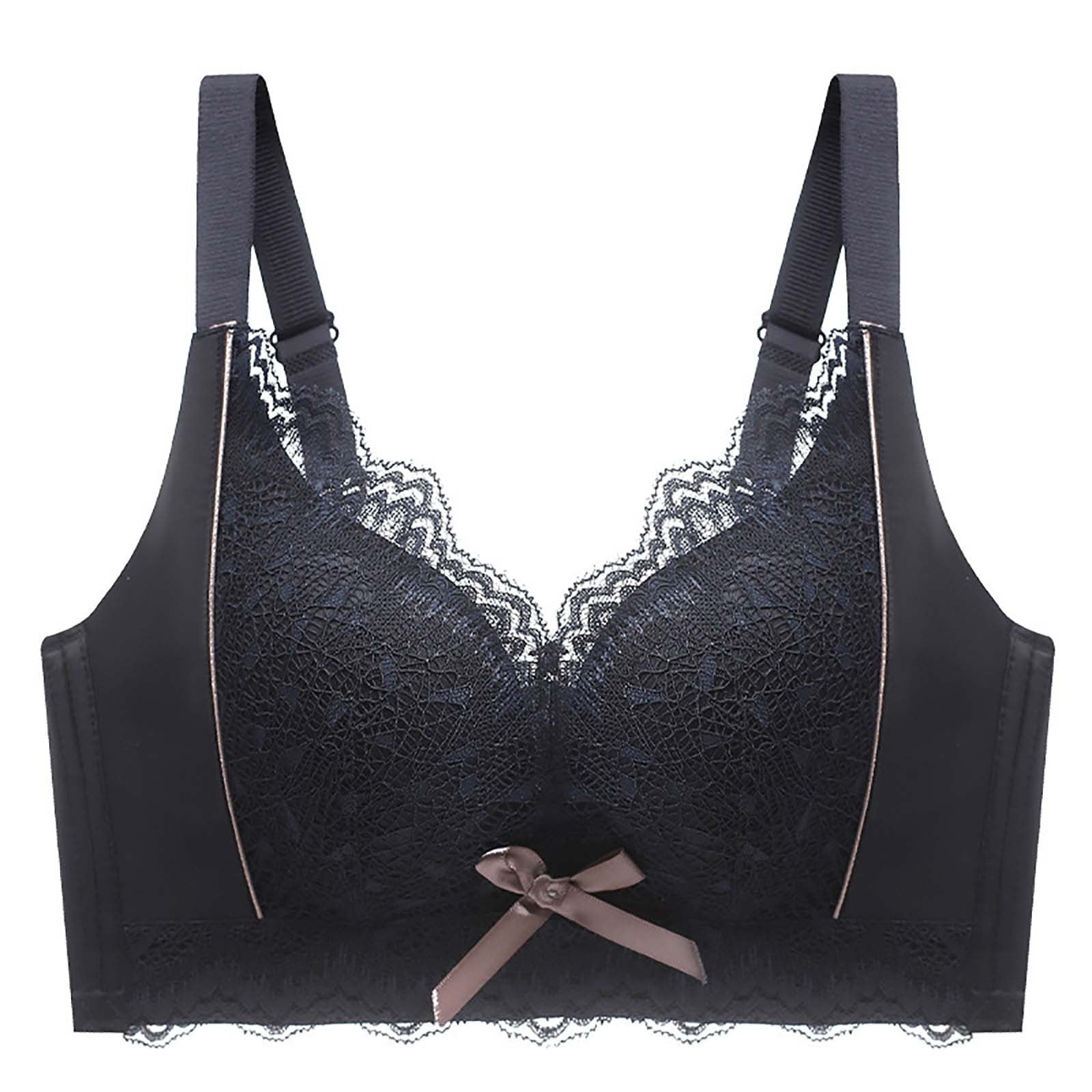 Sngxgn Bras for Women Full Coverage, Unlined Lace Underwire Bra for ...