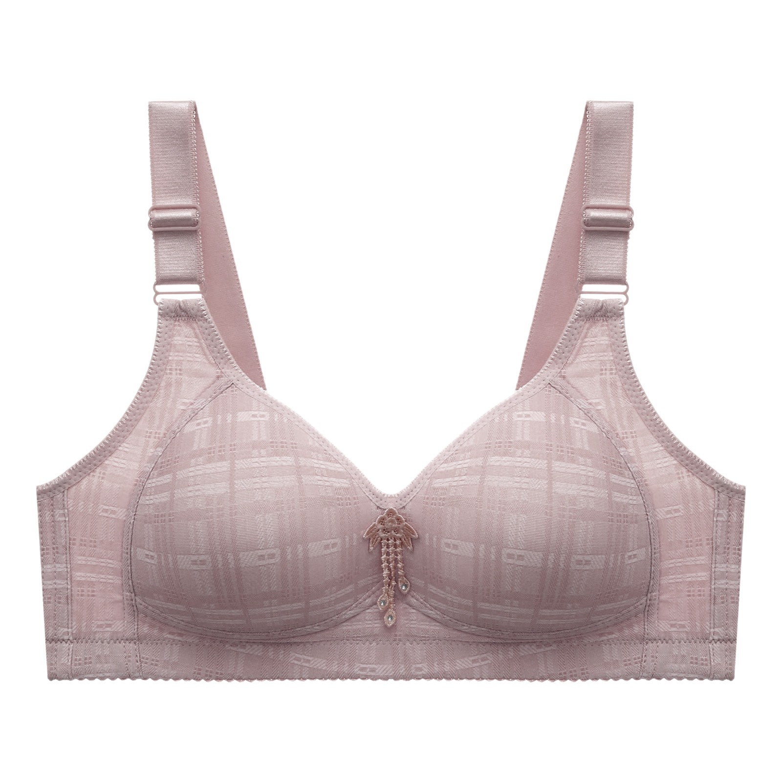 Sngxgn Bras for Women Full Coverage, Unlined Lace Underwire Bra for ...