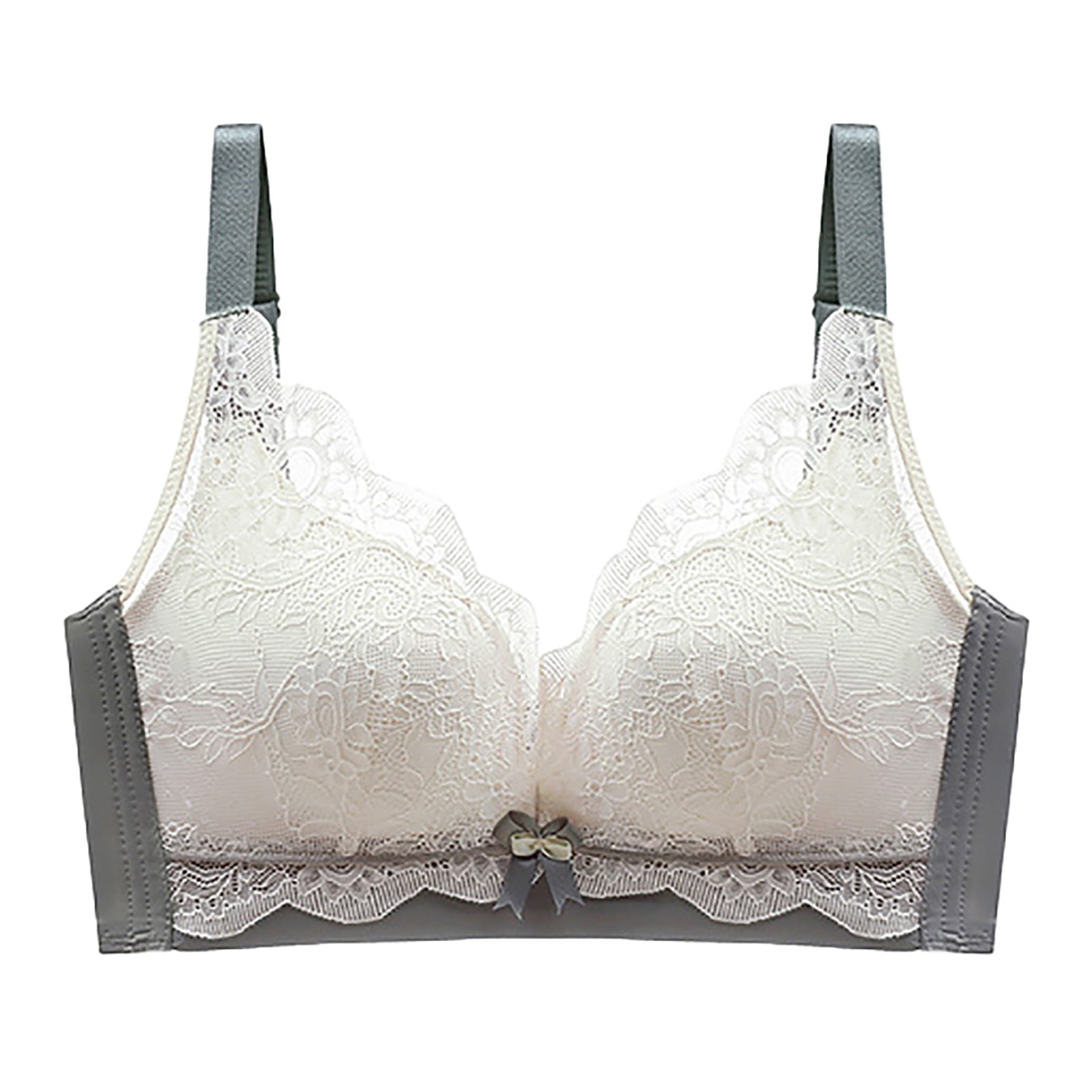 Sngxgn Bras for Women Full Coverage, Unlined Lace Underwire Bra for ...