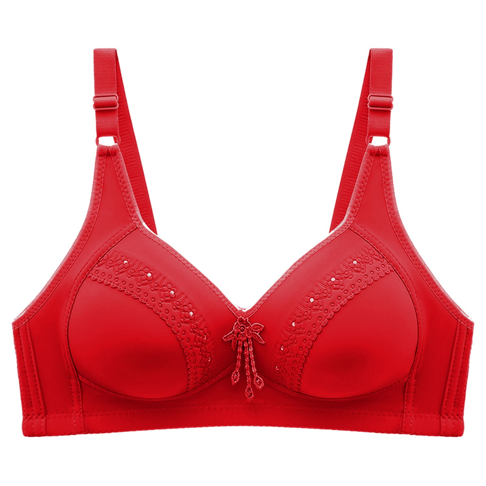 Sngxgn Bras for Women Full Coverage, Unlined Lace Underwire Bra for ...