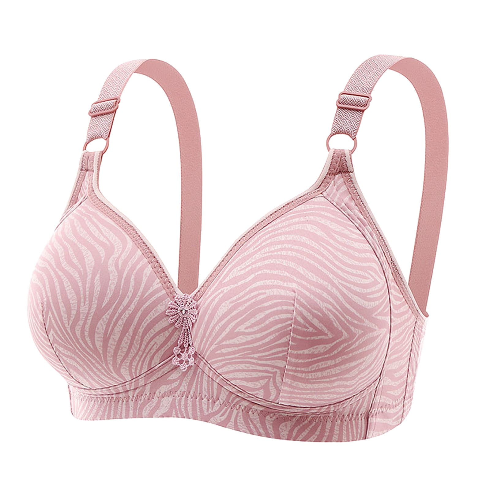 Sngxgn Bras for Women - Womens Bras, Compression Bra, Wirefree Bra(Pink ...
