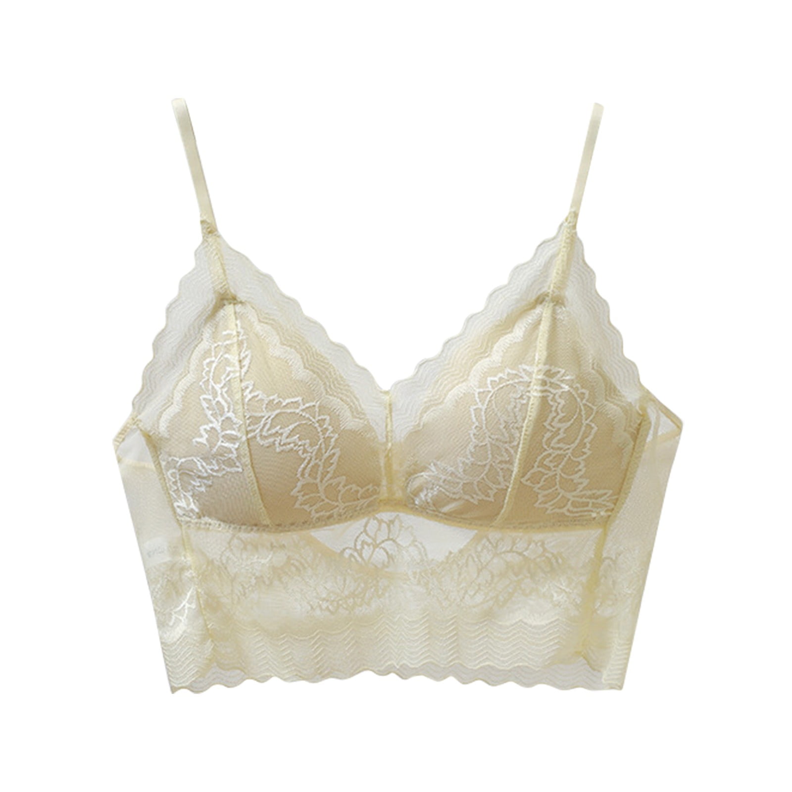 Sngxgn Comfort Unlined Wireless Bra for Women with S upport Silky ...
