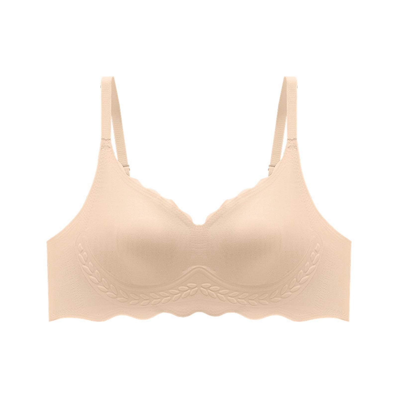 Sngxgn Comfort Wireless Lace Bralette for Women, Light Padded Bra ...