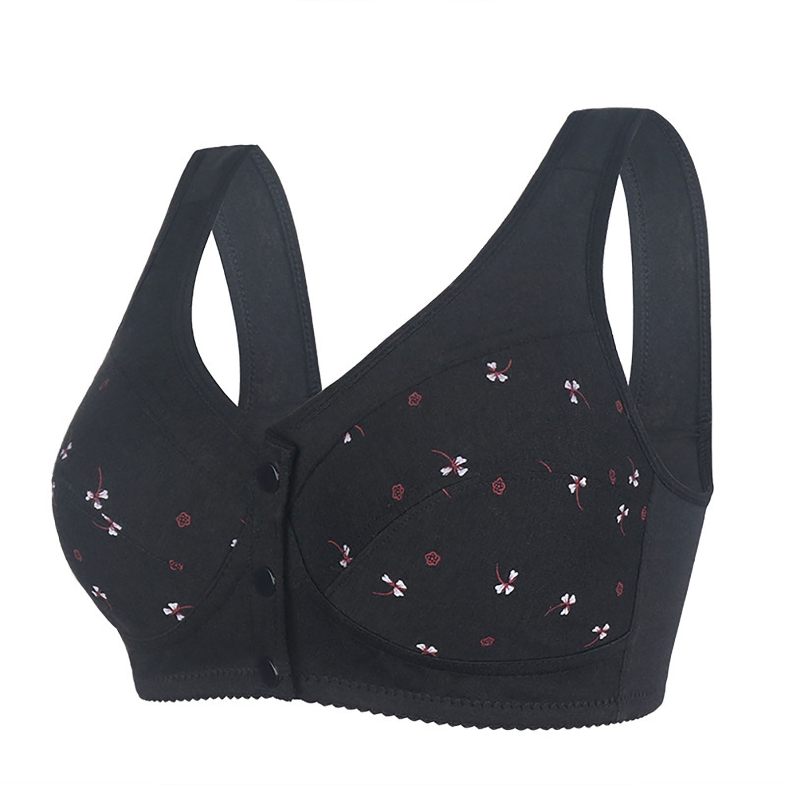 Sngxgn Double S upport Wireless Bra, Full-Coverage Wirefree T-Shirt Bra ...