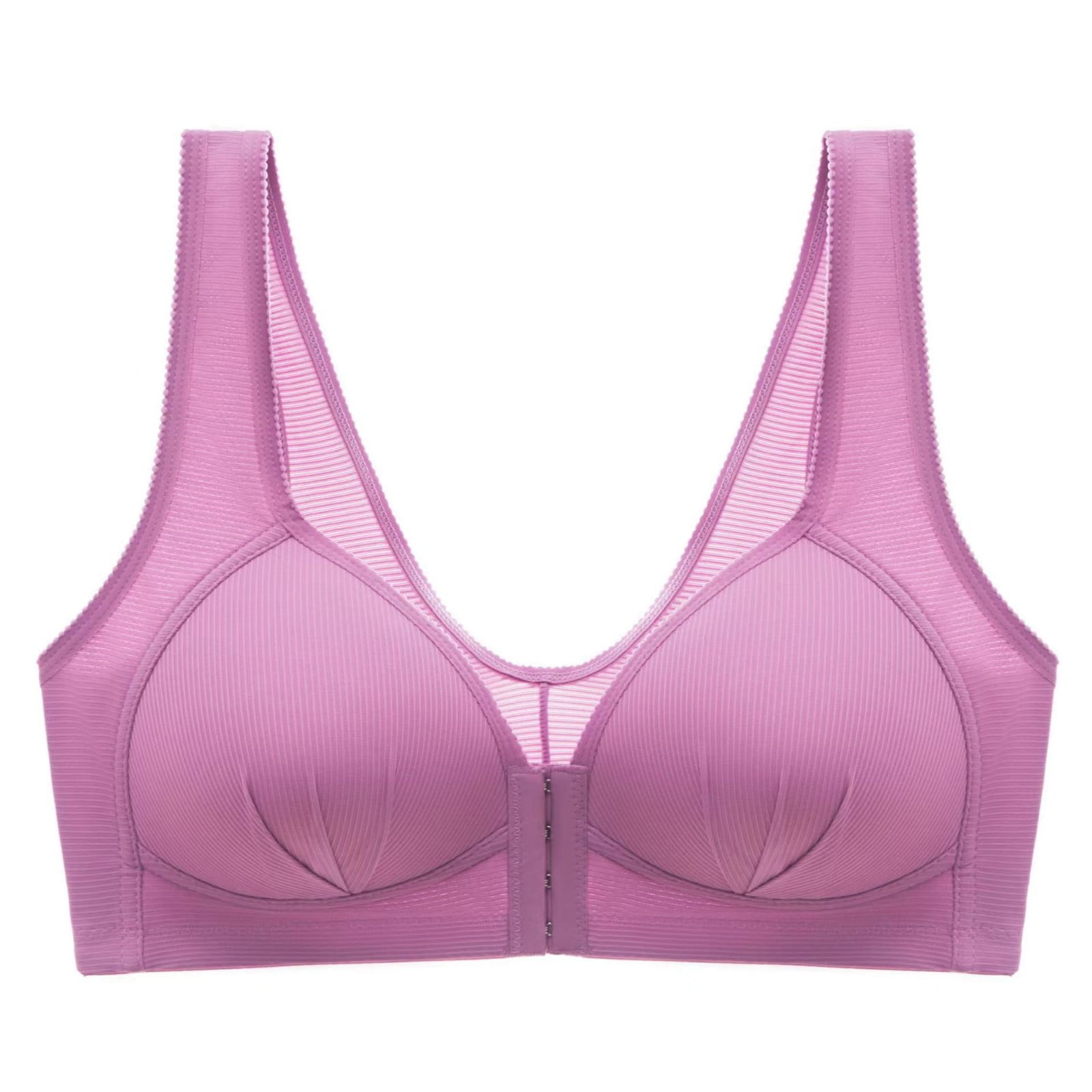 Sngxgn Double S upport Wireless Bra, Lace Bra with Stay-in-Place Straps ...