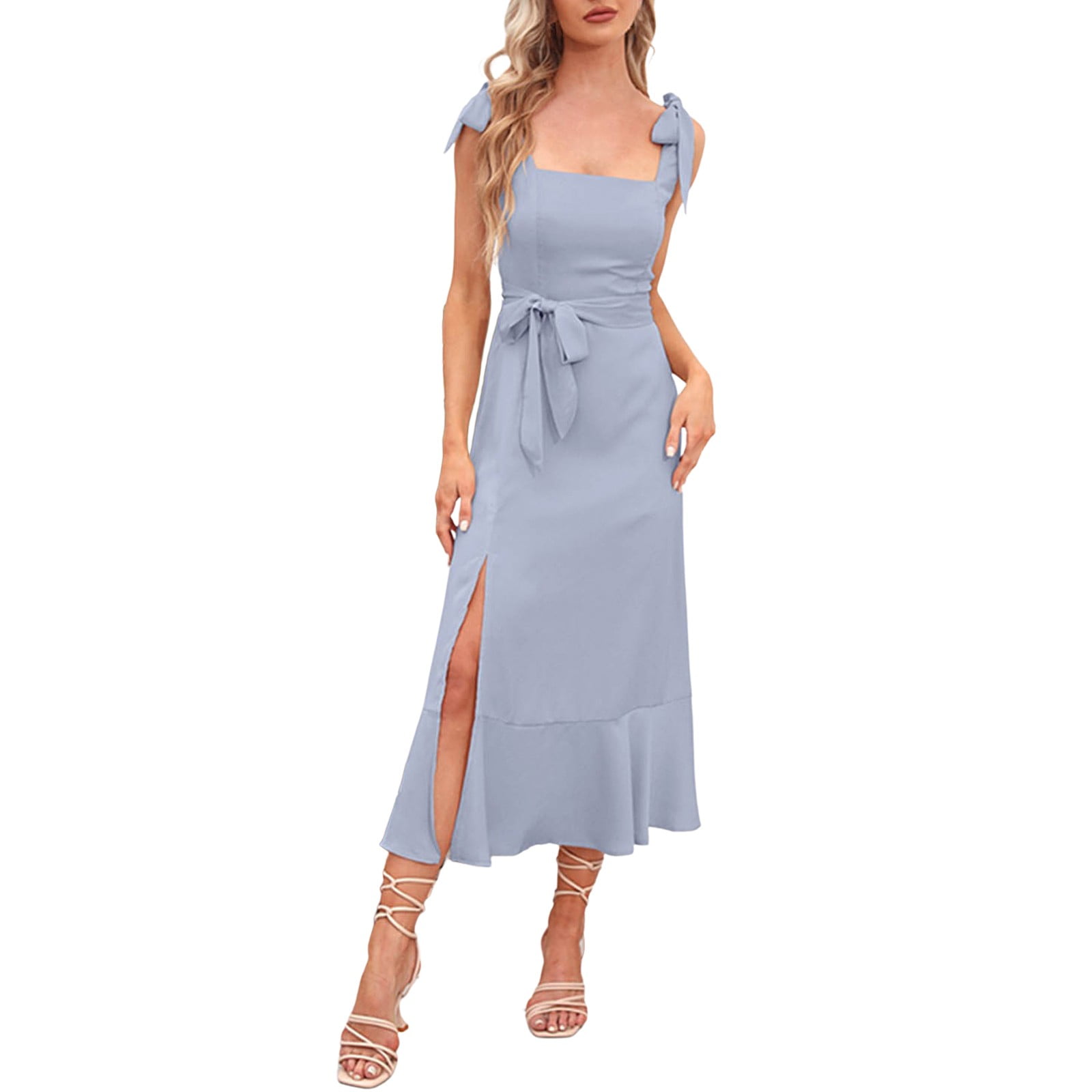 Sngxgn Full Slip for Under Dresses Adjustable Spaghetti Strap ...