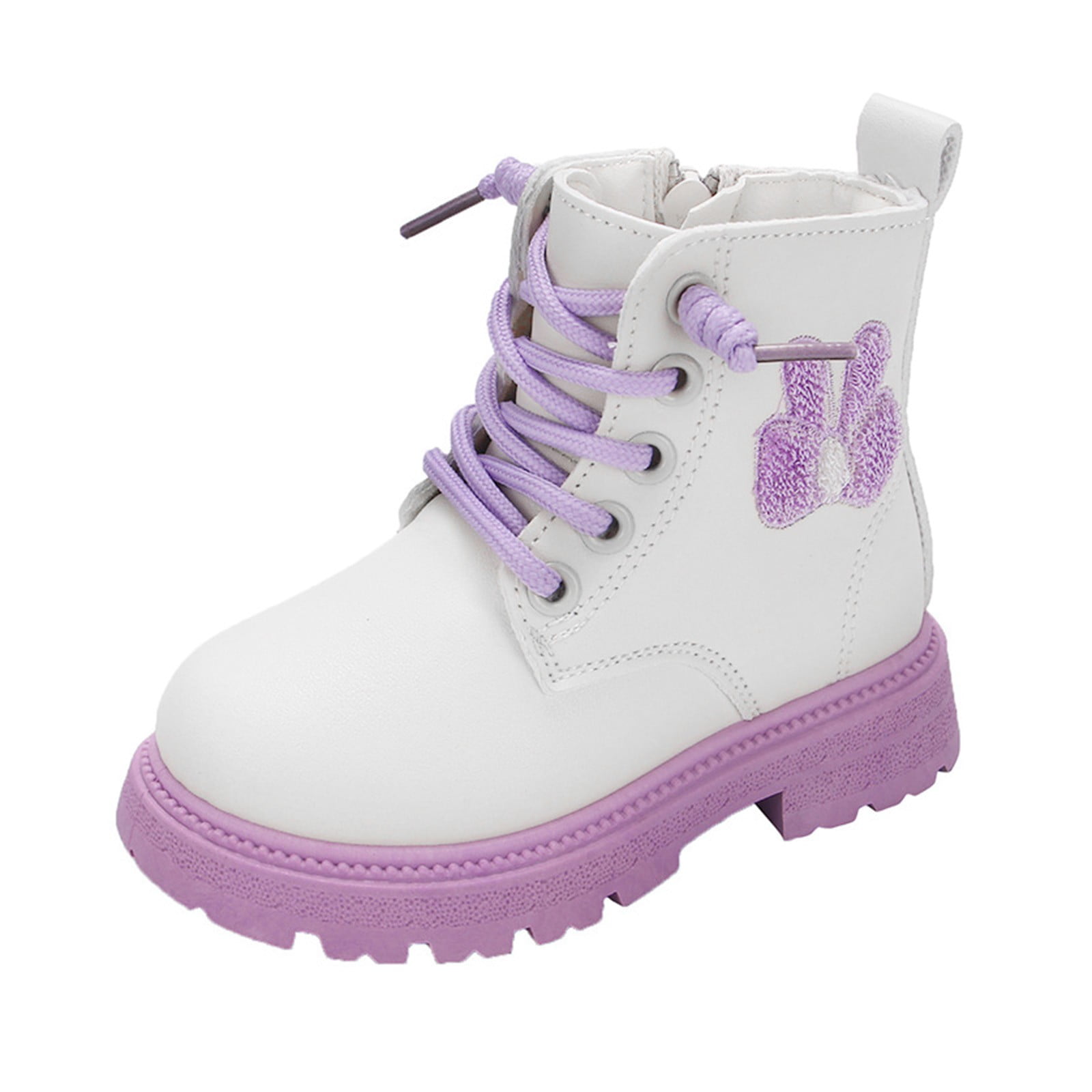 Sngxgn Girls' Biker Boots - Chunky Moto Biker Work Boots (Little Girl ...