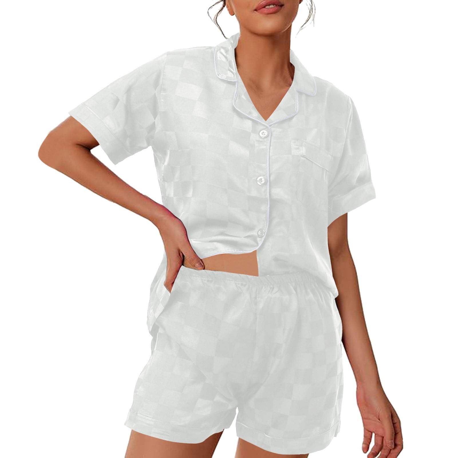 Sngxgn Long Sleeve Nightgowns for Women Soft Cotton Nightshirts Sleep ...